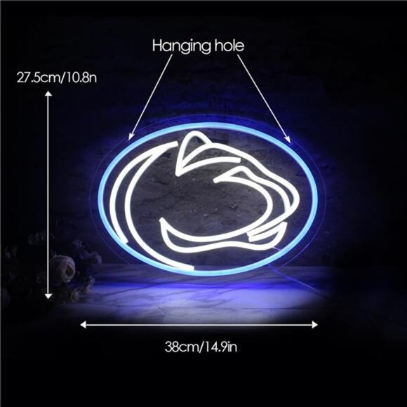 Urban Outfitters | Wall Decor | Penn State Team Logo Neon Led Wall Sign ...